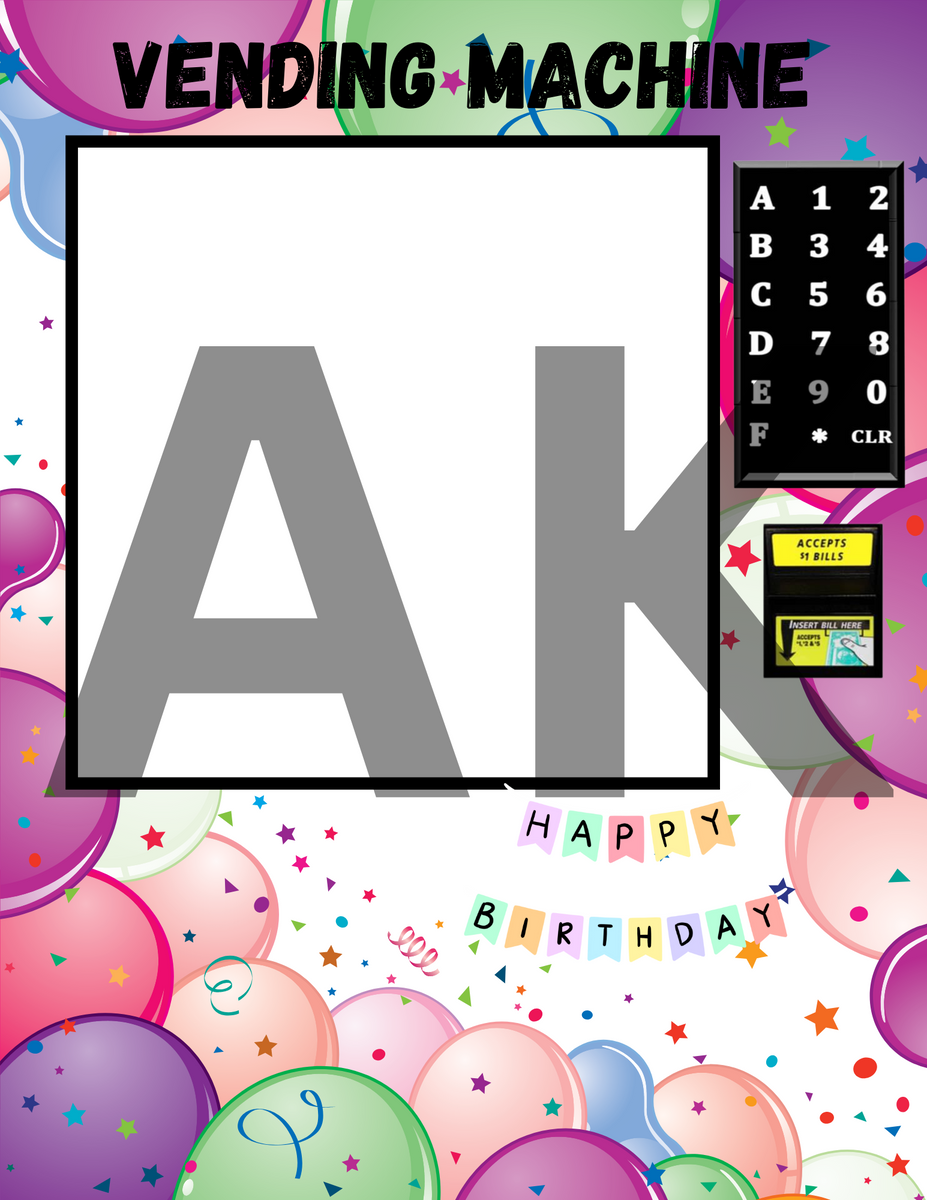 Vending Machine Template & Tutorial Video - All Sides – Alexis' Kreations