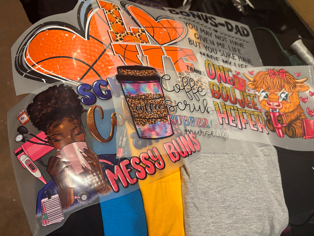 DTF print & Blank Shirt mystery box – Alexis' Kreations