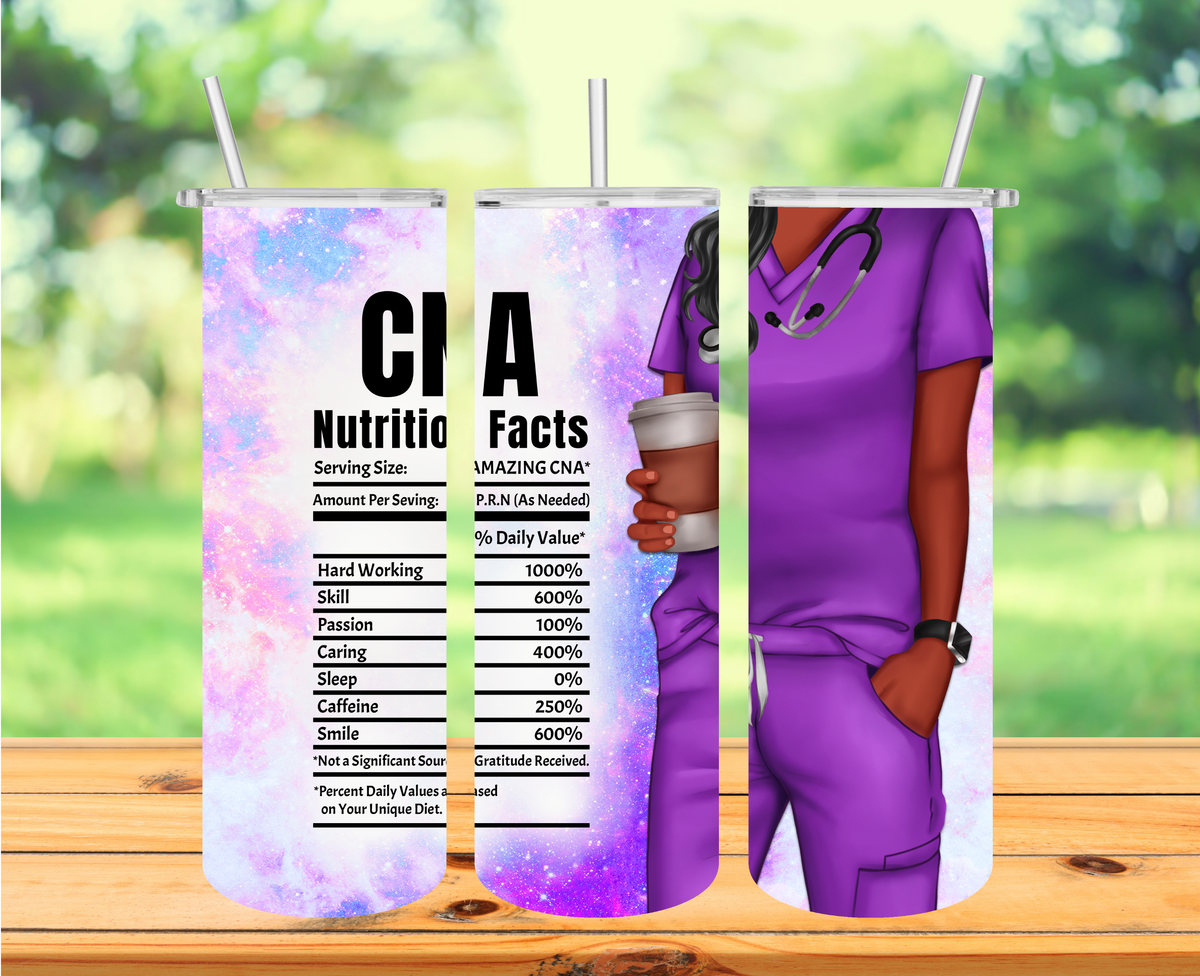 CNA Purple Tumbler – Alexis' Kreations